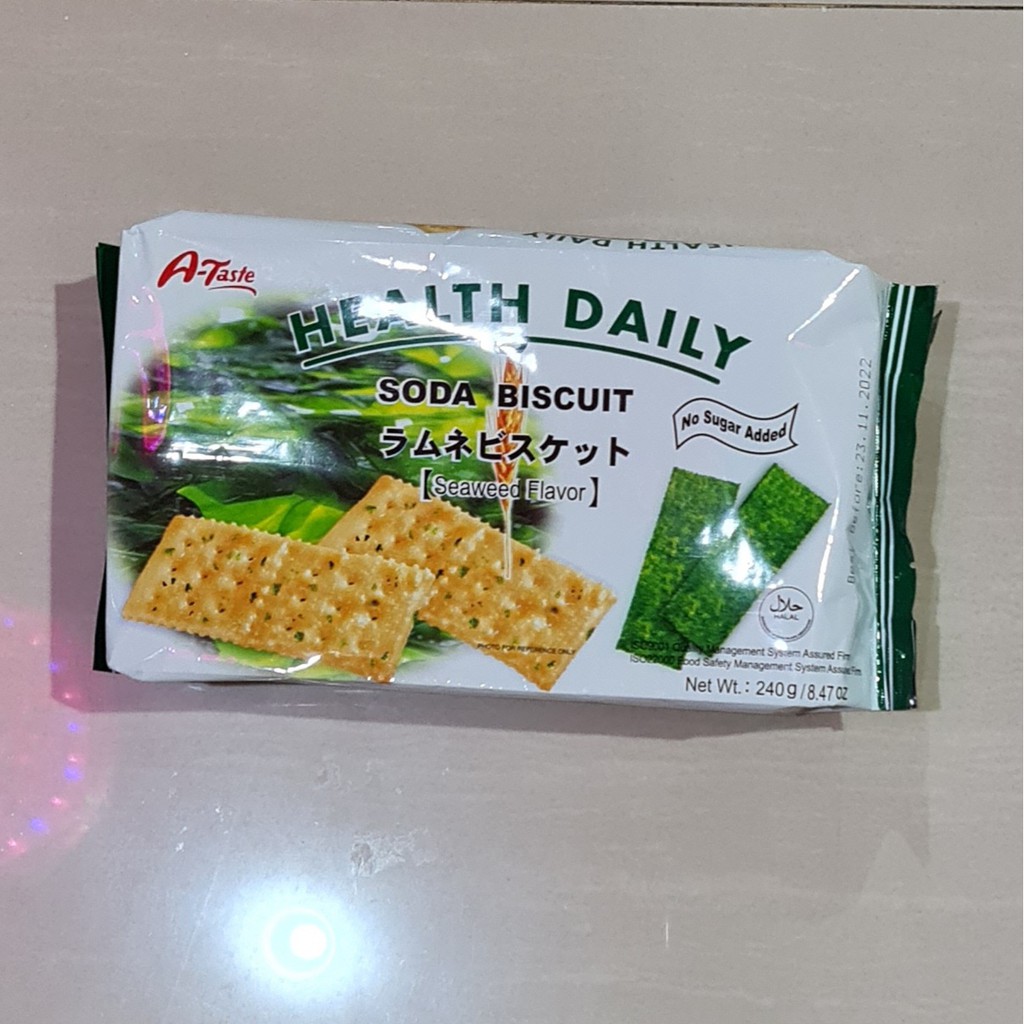 Jual A Taste Health Daily Soda Biscuit Seaweed Flavor No Added Sugar ...