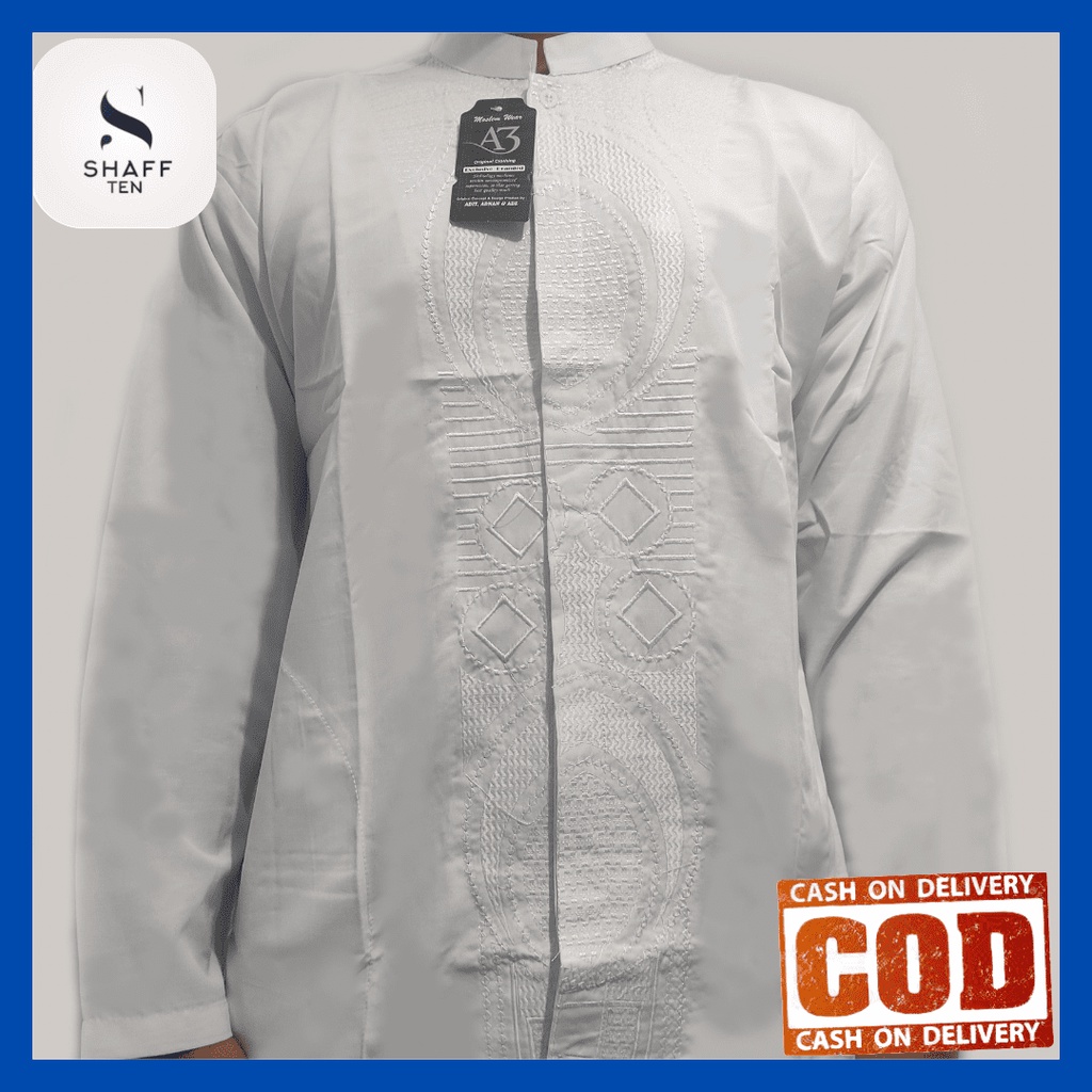 Jual KOKO A3 PANJANG PUTIH (L) | Shopee Indonesia