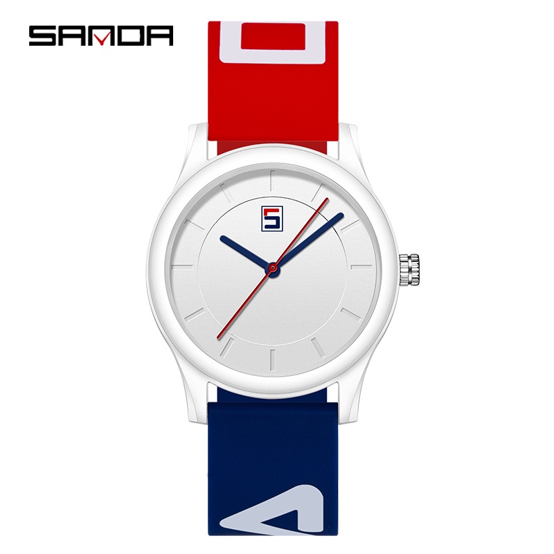 Jual SANDA 3205 Jam Tangan Pria Wanita Analog Tali Rubber Anti Air ...