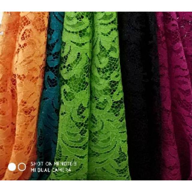 Jual Kain renda brukat lace 337/17 A gilter (/meter) | Shopee Indonesia