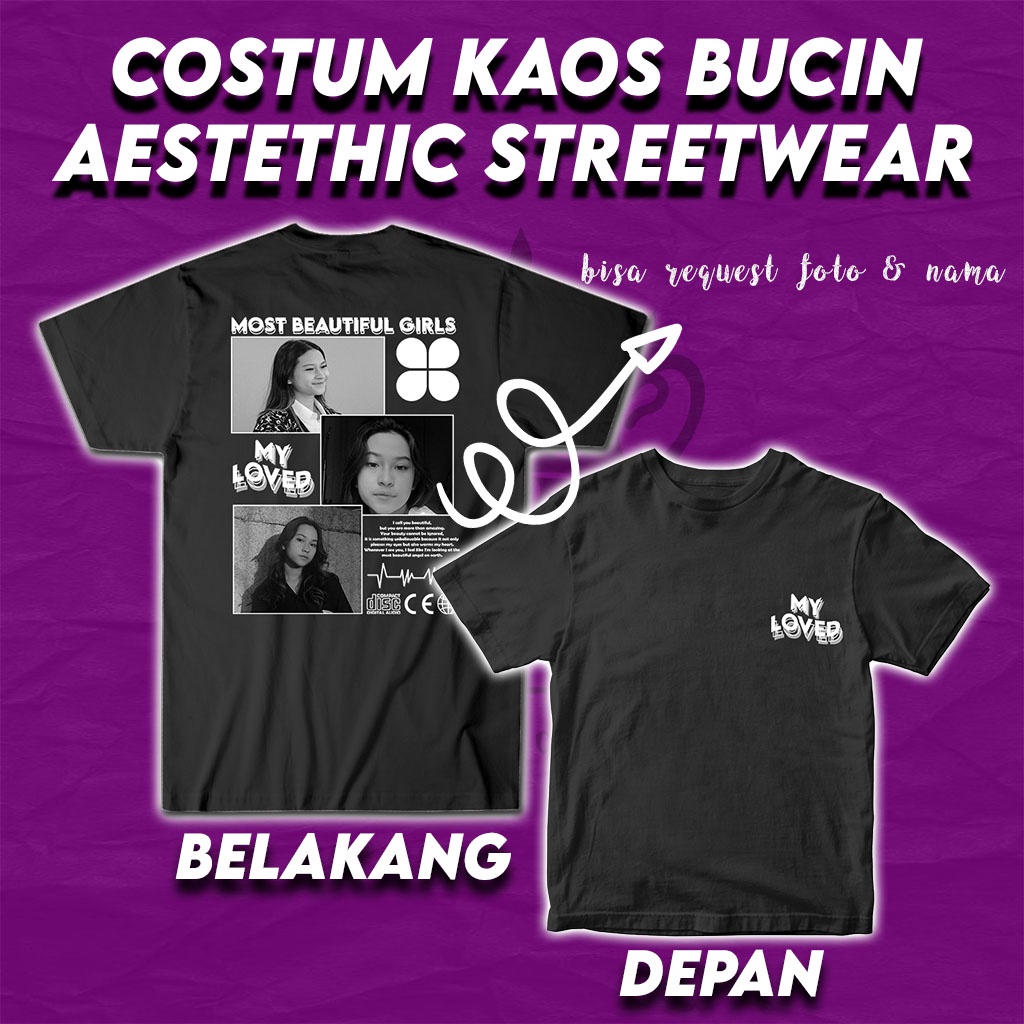 Jual Kaos Baju CUSTOM FOTO STREETWEAR BISA REQUES DESIGN PACAR KALIAN ...