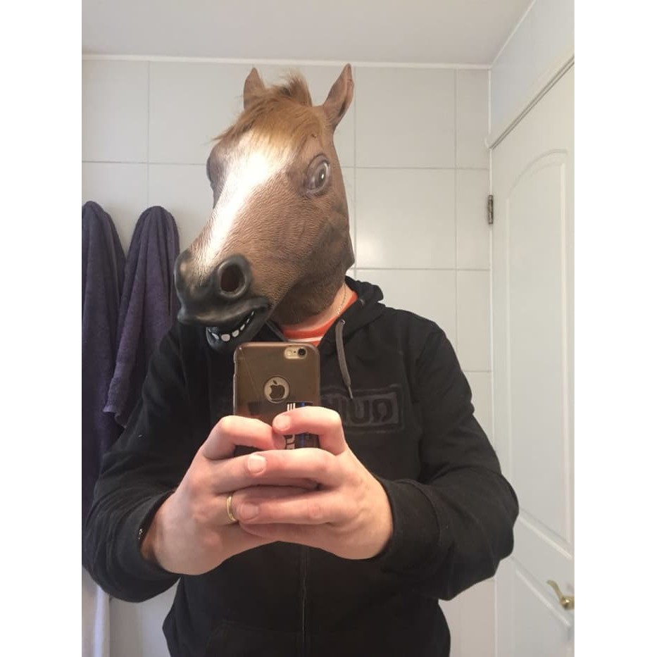 Jual Unik Horse Mask Topeng kuda bahan latex Limited | Shopee Indonesia