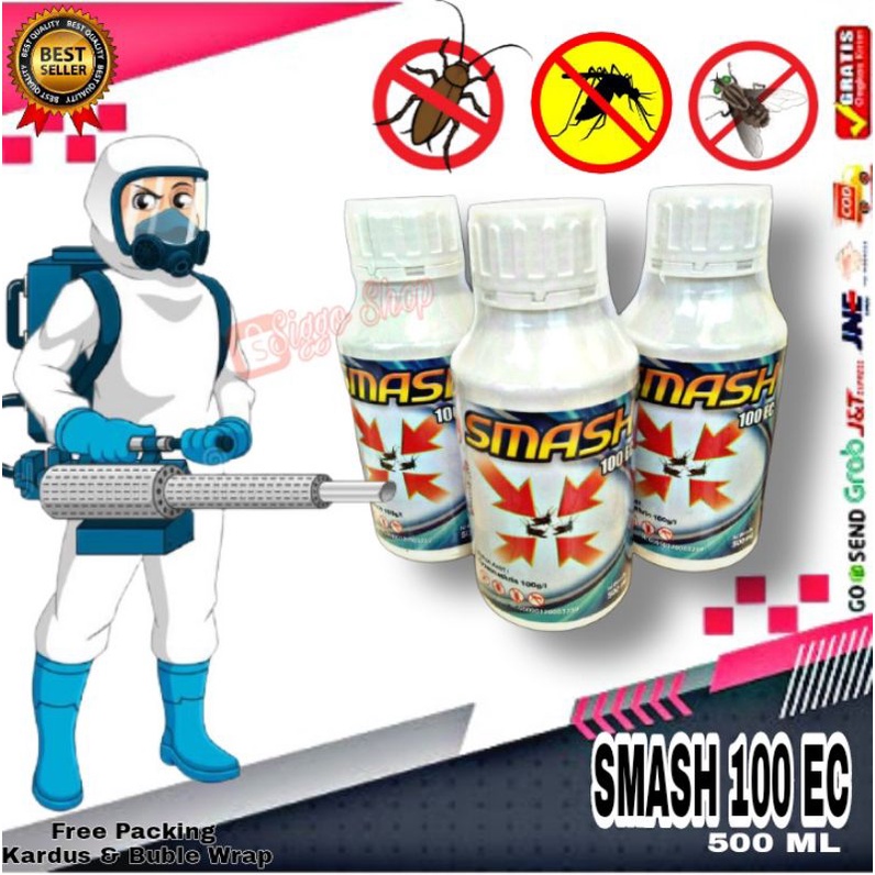 Jual SMASH 100EC 500 ML UNTUK FOGING NYAMUK AMPUH KECOA LALAT / SMASH ...