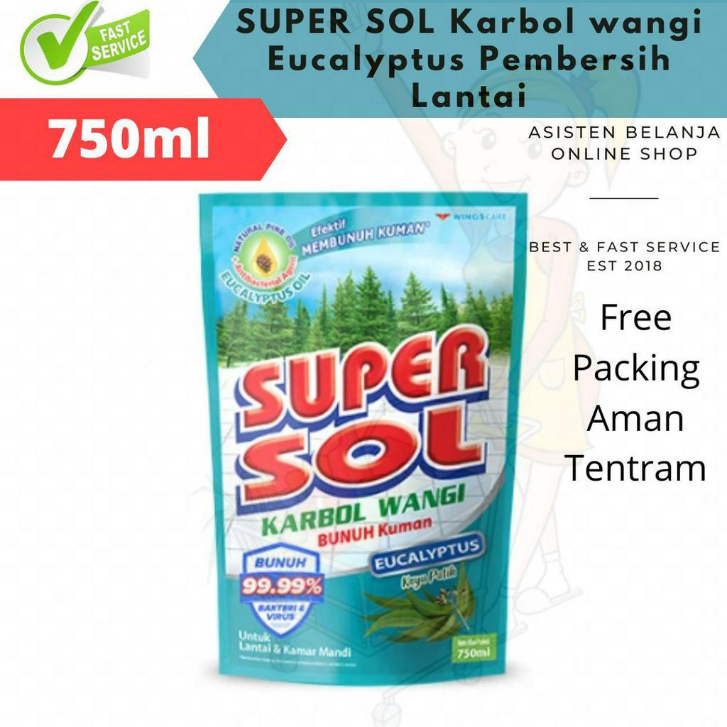 Jual SUPERSOL Super Sol Karbol Wangi Cemara Pine Sereh Lemon Mint ...
