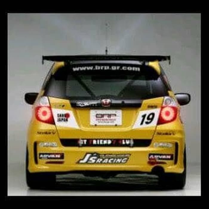 Jual Wing js racing Honda jazz ( hitam doff) | Shopee Indonesia