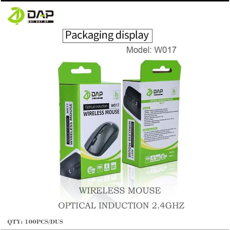Jual Mouse DAP BLUETOOTH W017 ORIGINAL Mouse WIRELESS DAP W017 ORIGINAL ...