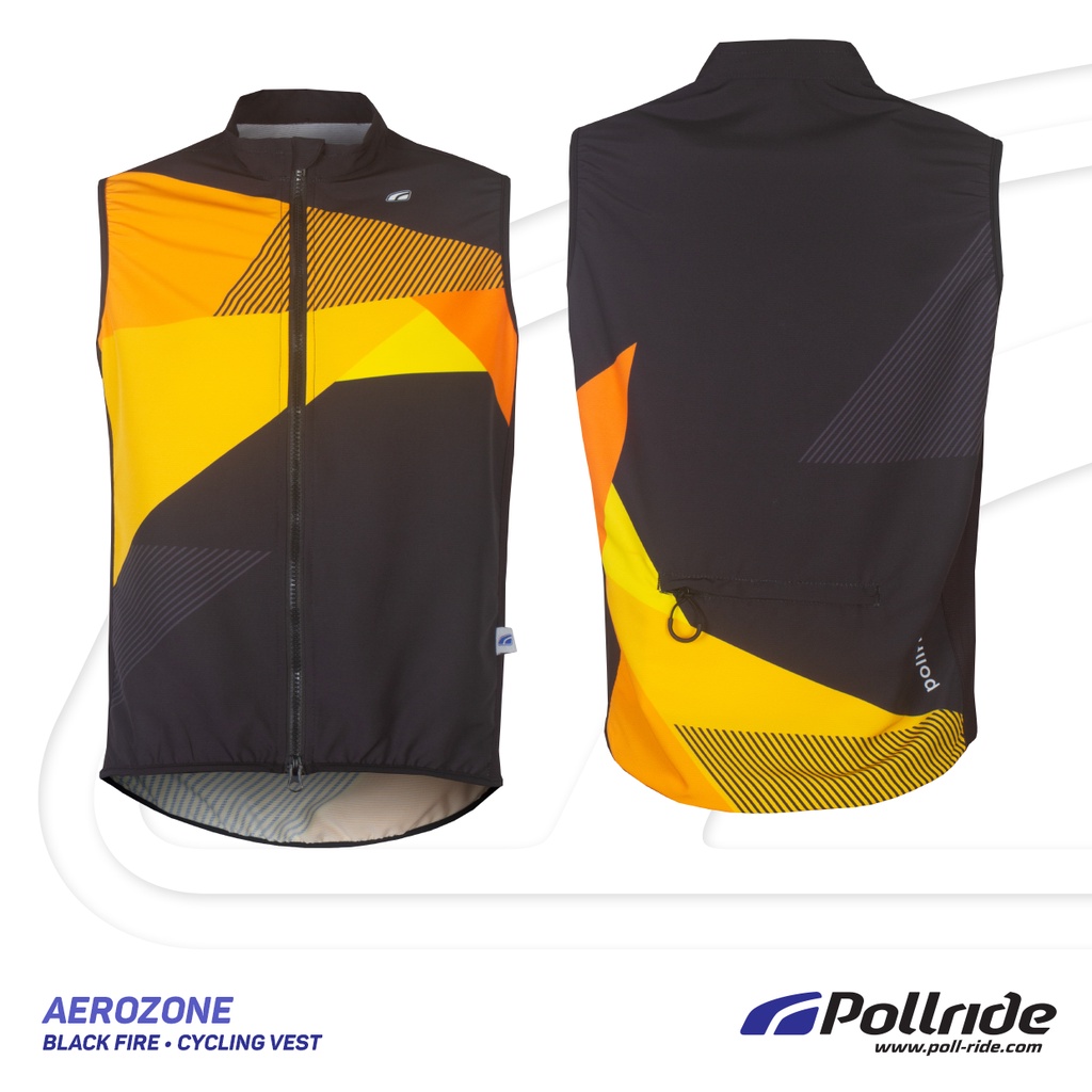 Jual Rompi Sepeda | Rompi Gowes Merk POLLRIDE AEROZONE black fire ...