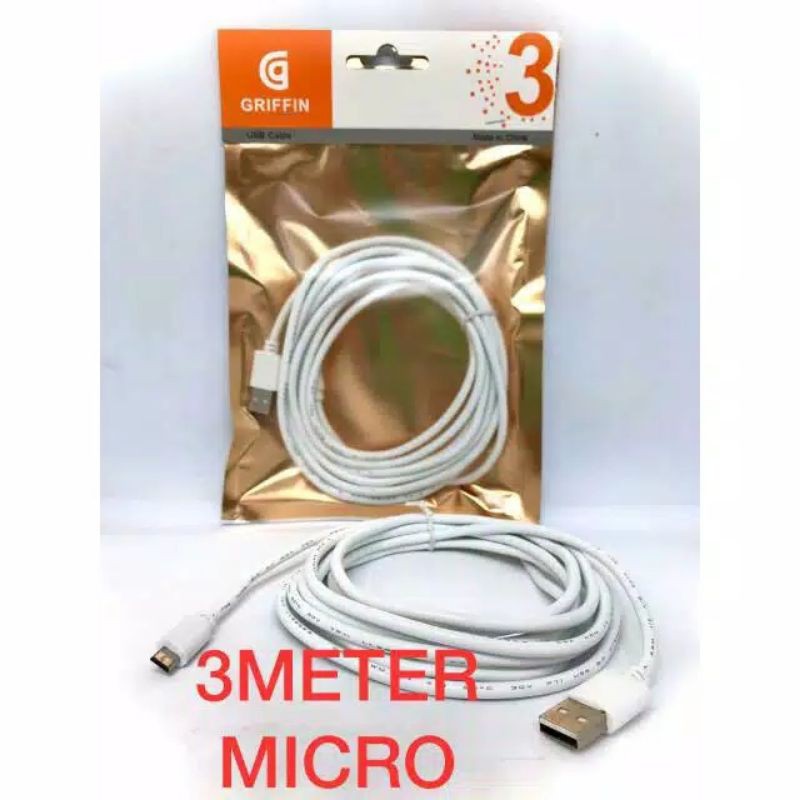Jual KABEL DATA MICRO GRIFFIN 2 METER 3 METER | Shopee Indonesia