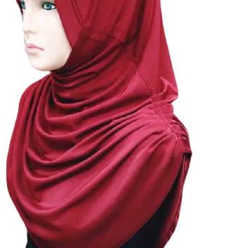 Jual Hijab Instan Standar Polos Rumana ||Krudung Instan ( Kerut Kiri ...