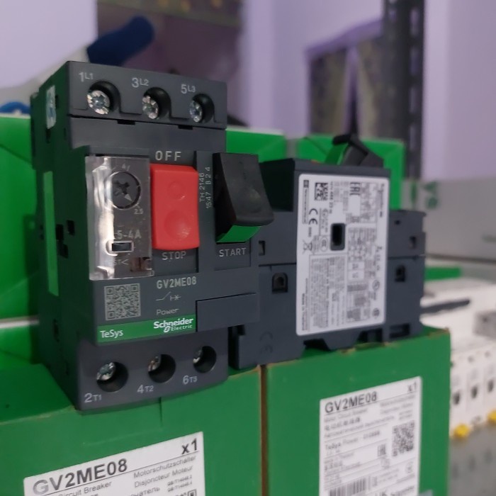 Jual GV2ME08 2,5 - 4a MOTOR CIRCUIT BREAKER SCHNEIDER GV2ME 08 | Shopee ...