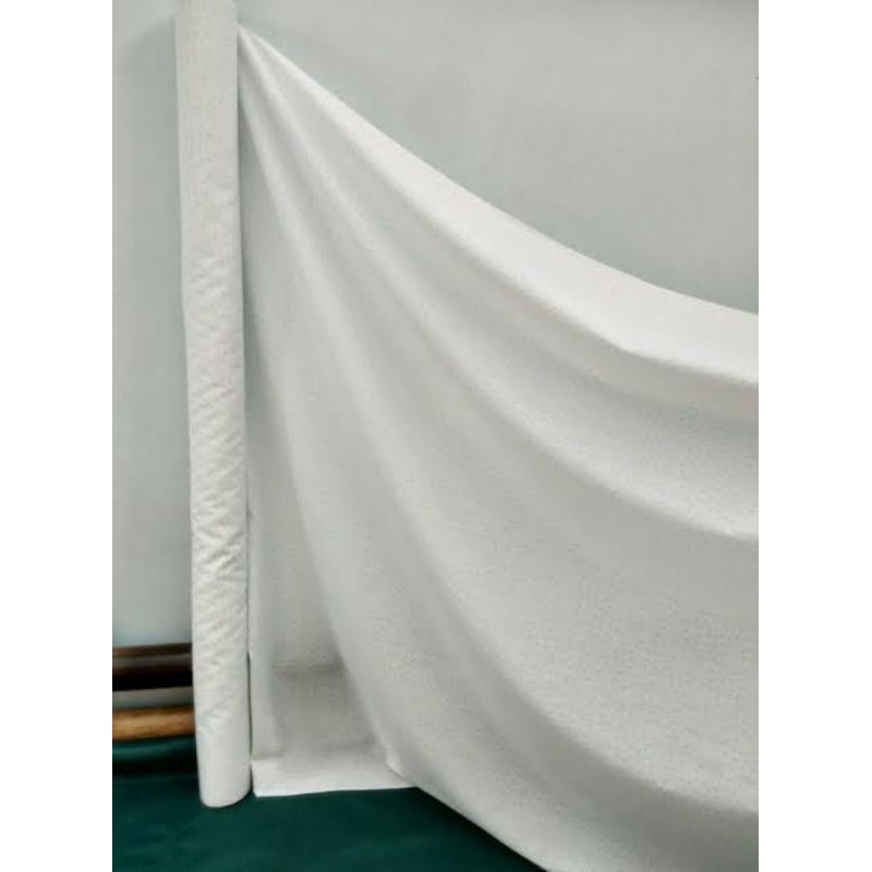 Jual kain katun TC polos meteran warna putih (lebar 150cm) | Shopee ...