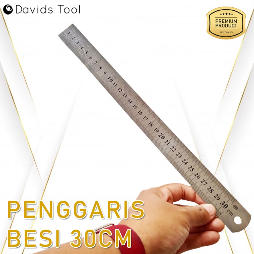 Jual Penggaris Besi 30 cm Stainless | Shopee Indonesia