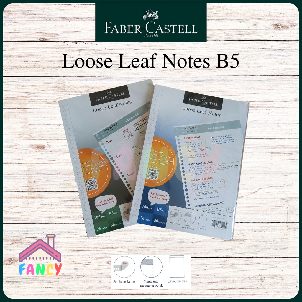 Jual Loose Leaf / Isi Binder / Notes Faber Castle Scanner B5 isi 50 ...