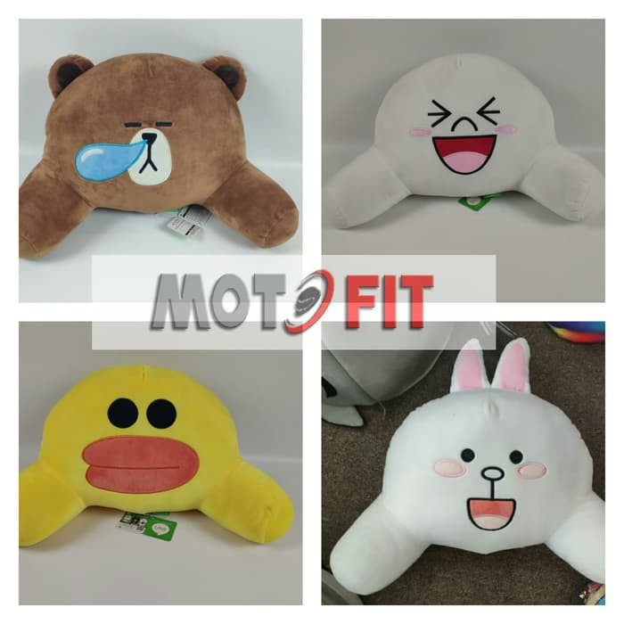 Jual Promo original Bantal Sandaran Punggung kursi mobil Boneka line ...