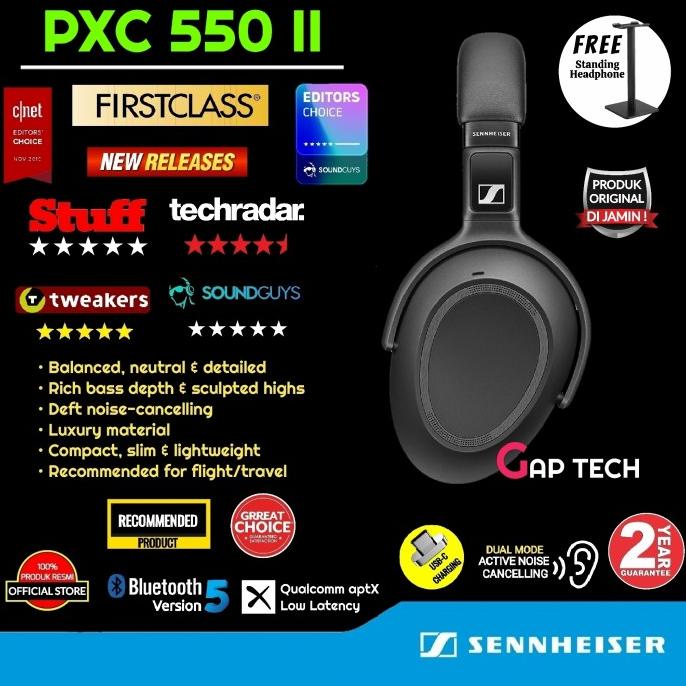 Jual Sennheiser PXC 550 II / PXC550 II Premium NC Bluetooth Headphones ...