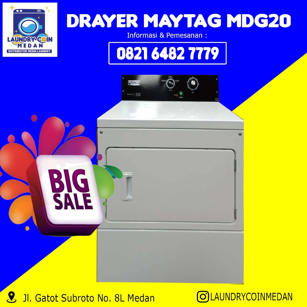 Jual DRAYER MAYTAG MDG 20 PINTU BESI// MESIN PENGERING MAYTAG MDG 20 ...