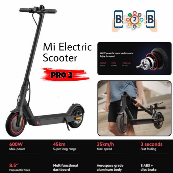 Jual XIAOMI ELECTRIC SCOOTER PRO 2 - MI Kick Scooter Skuter Elektrik ...