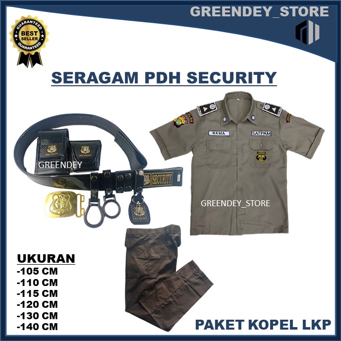 Jual PROMO BAJU SERAGAM PDH SATPAM COKLAT SETELAN PDH SECURITY TERBARU | Shopee Indonesia