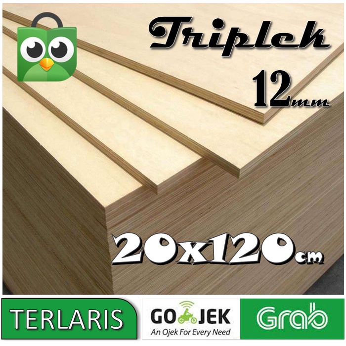 Jual TRIPLEK 12mm 20x120 cm Multiplek 12 mm 120x20 cm | Shopee Indonesia