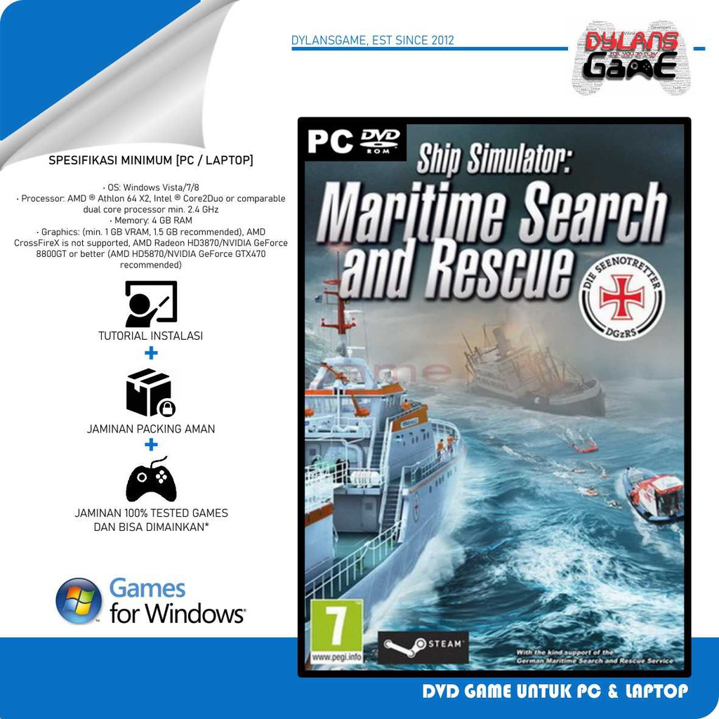 Jual SHIP SIMULATOR MARITIME SEARCH AND RESCUE KASET GAME PC & LAPTOP ...