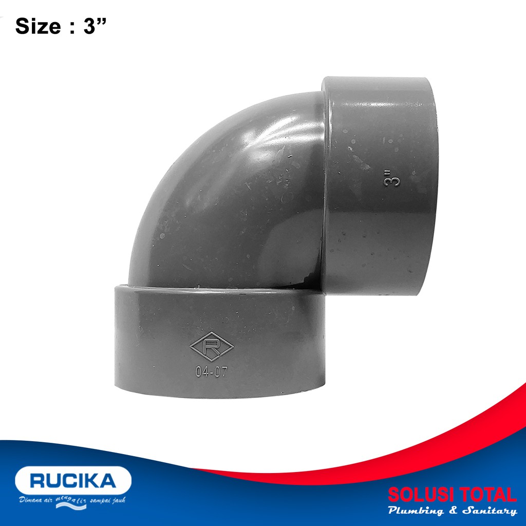 Jual Knee D 3" RUCIKA / Elbow D 3 Inch PVC Rucika | Shopee Indonesia