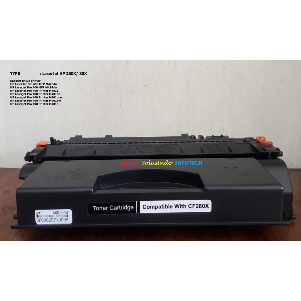 Jual Cartridge Toner Compatible Cf 280x 80x CF280X Printer HP LaserJet ...