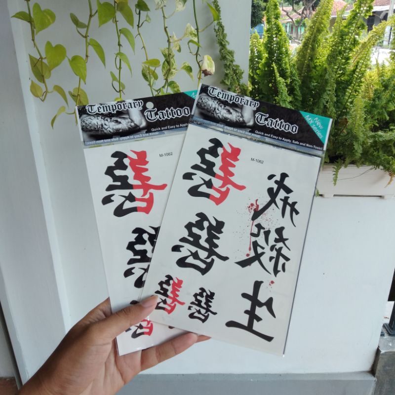 Jual TATTO TEMPORARY TULISAN CHINA / TATTO TEMPORER HURUF CHINA / TATTO ...