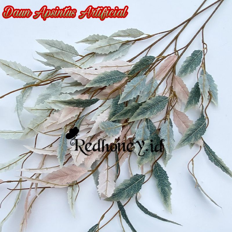 Jual Daun Apsintus Artificial Dekorasi Tangkai Panjang | Shopee Indonesia