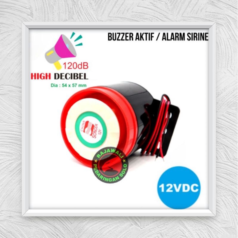 Jual BUZZER AKTIF 12V HIGH DECIBEL ALARM SIRINE ARDUINO | Shopee Indonesia
