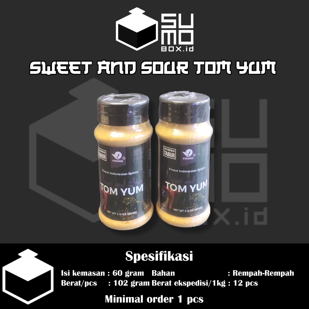 Jual Bumbu Rasa TOM YUM Emaku 60gram / Bubuk Tomyum Tomyam Tom Yam ...
