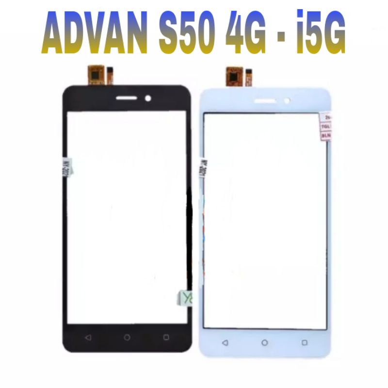 Jual Touchscreen Advan S50 i5G - S 50 4G i 5G Black White + IC Tc Ts ...