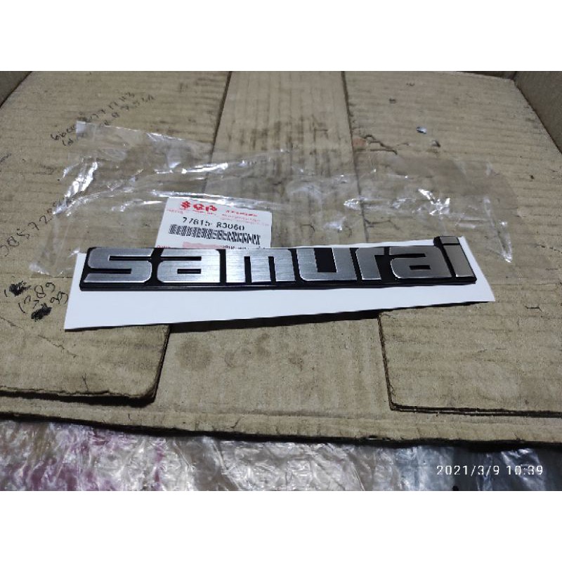Jual Emblem Tulisan SAMURAI original Suzuki | Shopee Indonesia