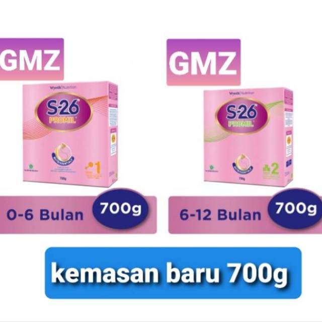 Jual S26 / S-26 Promil Regular Tahap 1 700 gr dan Promil 2 700gr ...