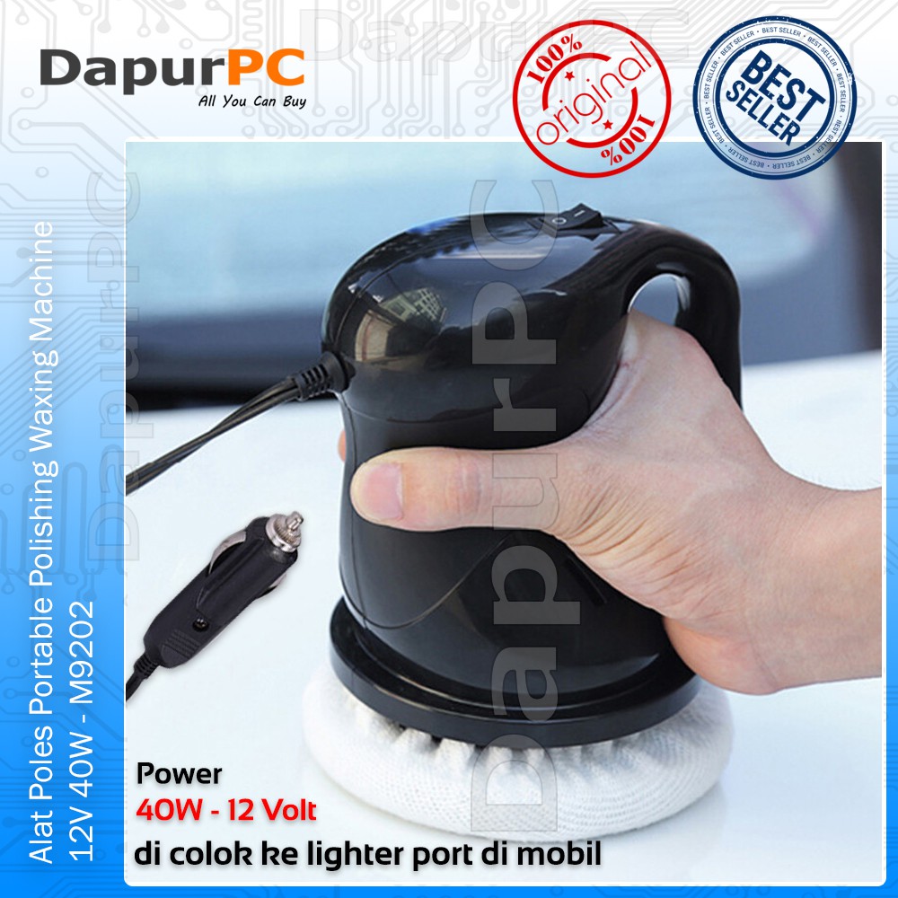 Jual Alat Poles Portable 12V 40W Polishing Waxing Machine M9202 ...
