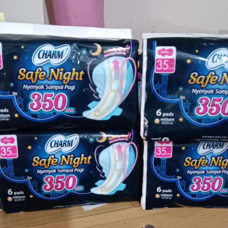 Jual Charm safe Night 35cm 5 pads pembalut wanita (no.41 B) | Shopee ...