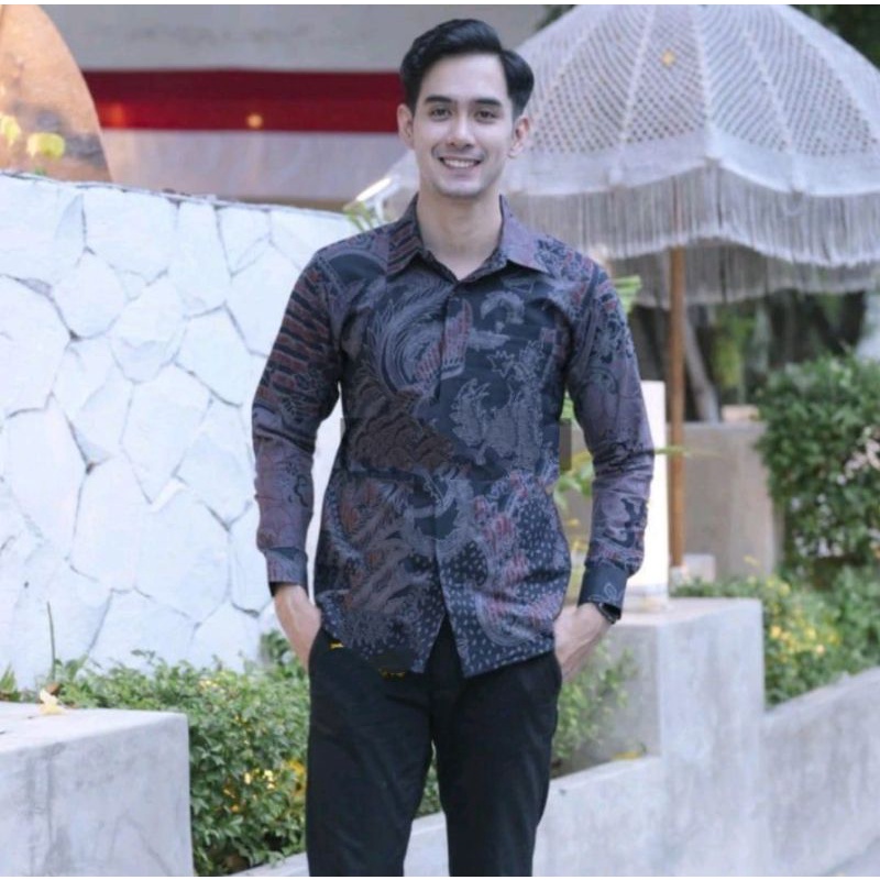 Jual BATIK BOLO DEWO Motif Prabowo Hem Atasan Kemeja Baju Batik Pria ...