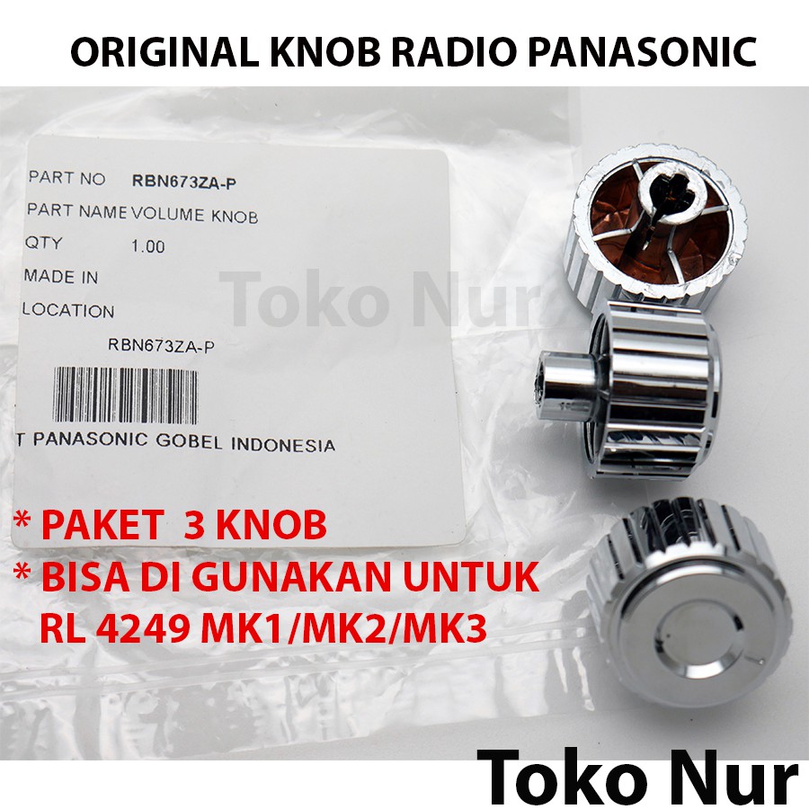 Jual 3 unit KNOB RADIO PANASONIC RL 4249 MK ORIGINAL | Shopee Indonesia