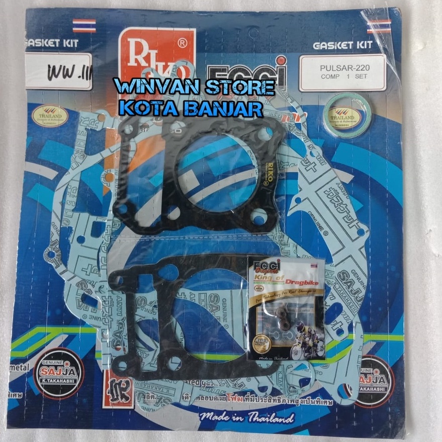 Jual PAKING FULLSET PULSAR PACKING GASKET FUL SET BAJAJ PULSAR FULSAR 180 DTSI 220 + SEAL KLEP ...