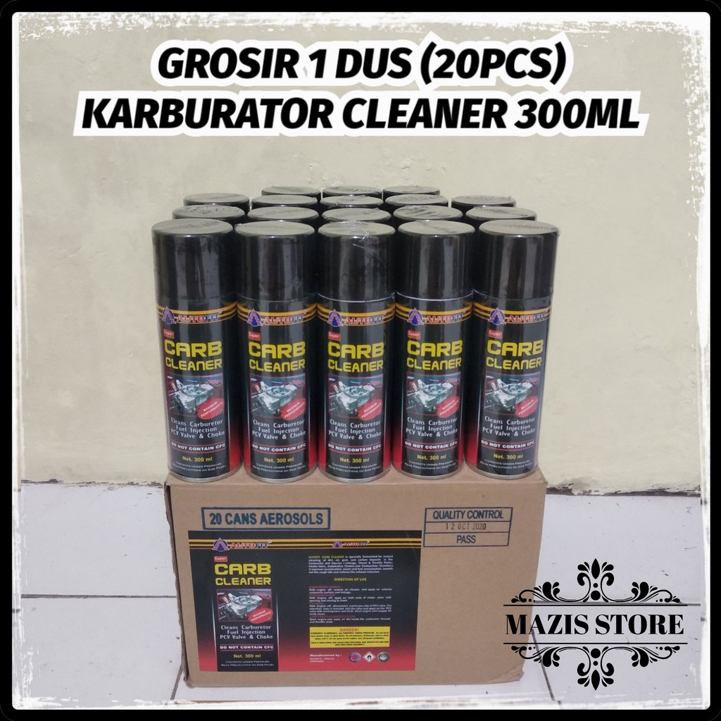 Jual GROSIR 1 DUS 20PCS CARBURATOR CLEANER 300ML PEMBERSIH KARBURATOR ...
