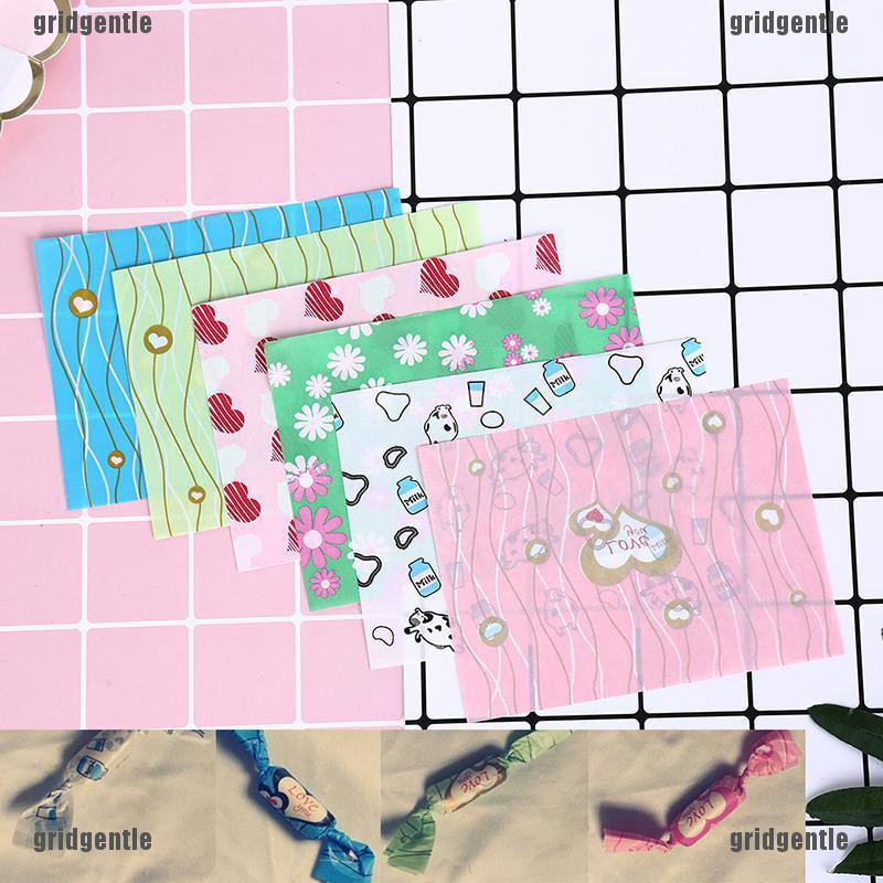 Jual 【 Grid 】 100 Lembar Kertas Pembungkus Permen Anti Air Handmade ...