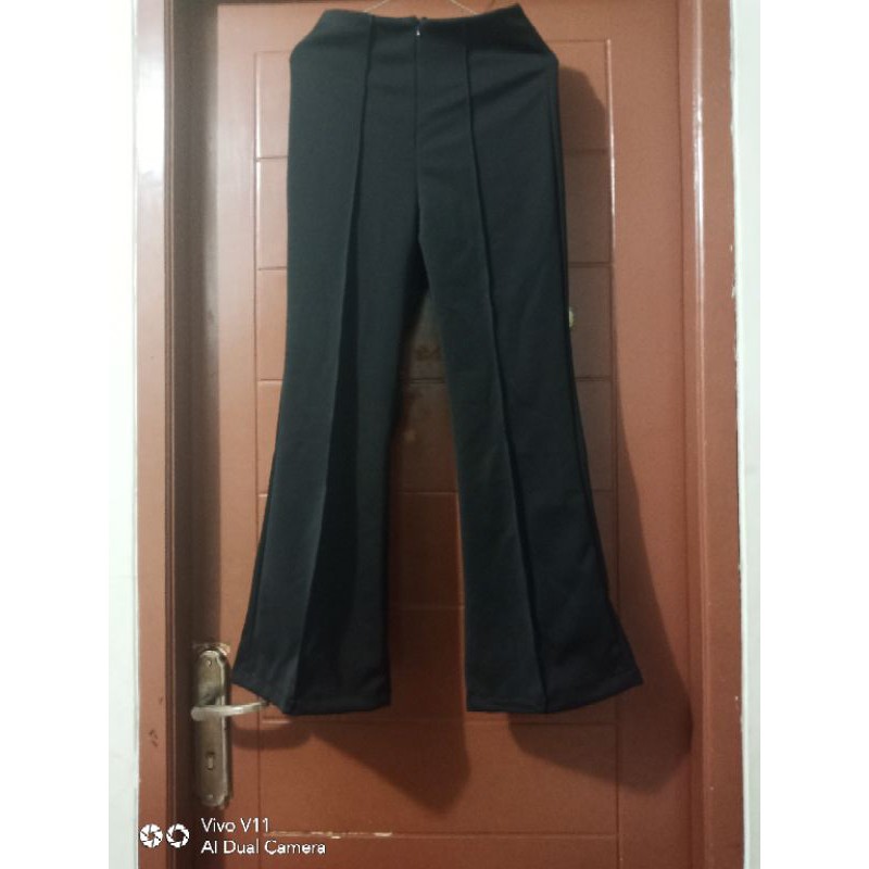 Jual Celana Cutbray Hitam (Baru) | Shopee Indonesia