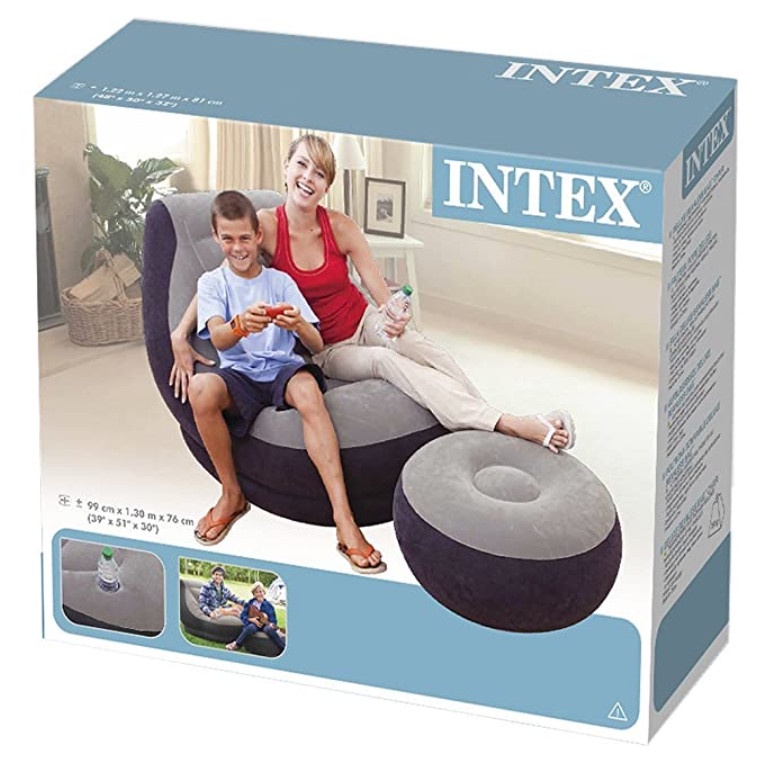 Jual Sofa Angin Intex #68564 Inflatable Ultra Lounge with Ottoman ...