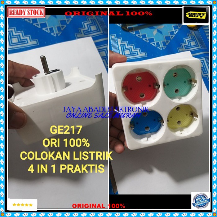 Jual G217 ORIGINAL Colokan listrik 4in1 terminal steker kepiting piting ...