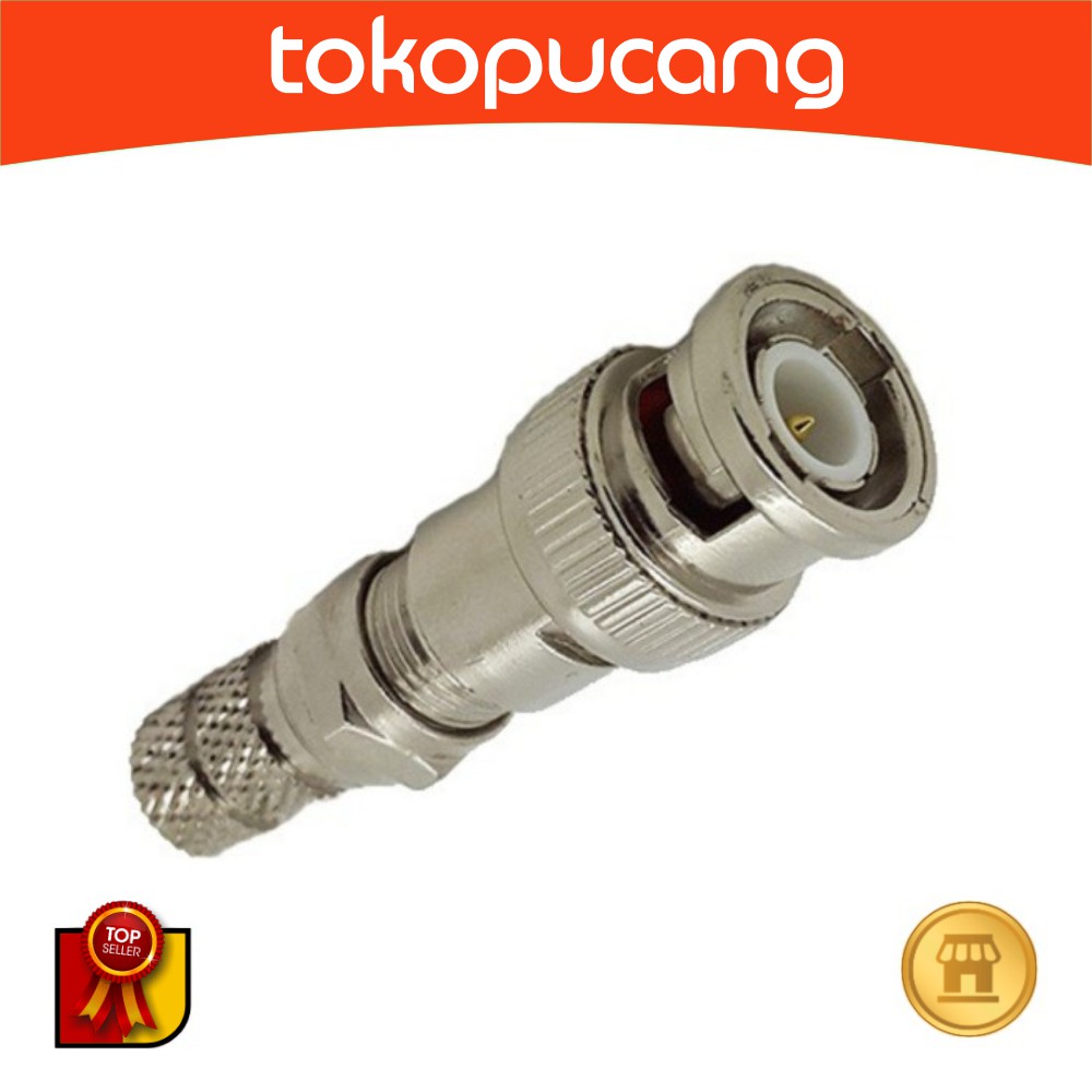 Jual BNC Drat Konektor CCTV RG59 jack Kabel CCTV connector colokan | Shopee Indonesia