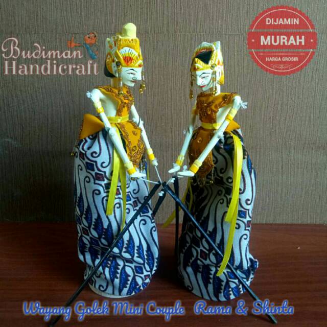 Jual Wayang Golek Mini Couple Rama & Shinta uk 30cm | Shopee Indonesia