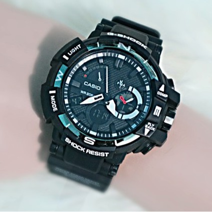 Jual TERBARU JAM TANGAN CASIO G SHOCK GWA 1100 PETA HITAM PUTIH ...