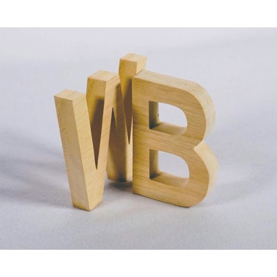 Jual Huruf Kayu Angka Kayu Wooden Letter Alfabet Kayu Ukuran besar ...