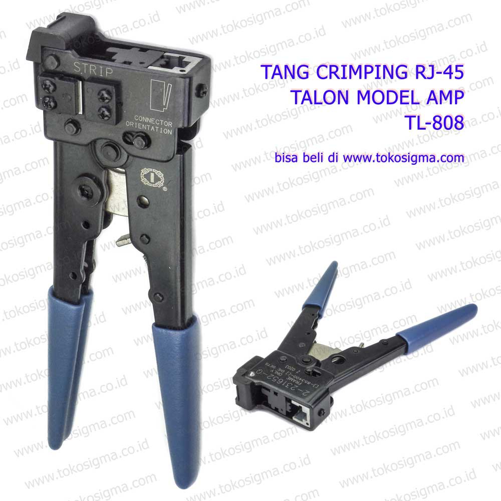 Jual MODULAR PLUG RJ-45 CRIMP STRIP CUT TANG Crimping Tool TL-808 MODEL ...