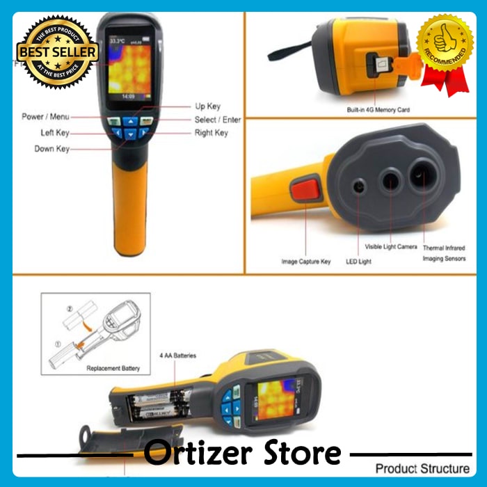 Jual Promo Thermal Camera HT-02D Imager Infrared Thermometer Imaging ...