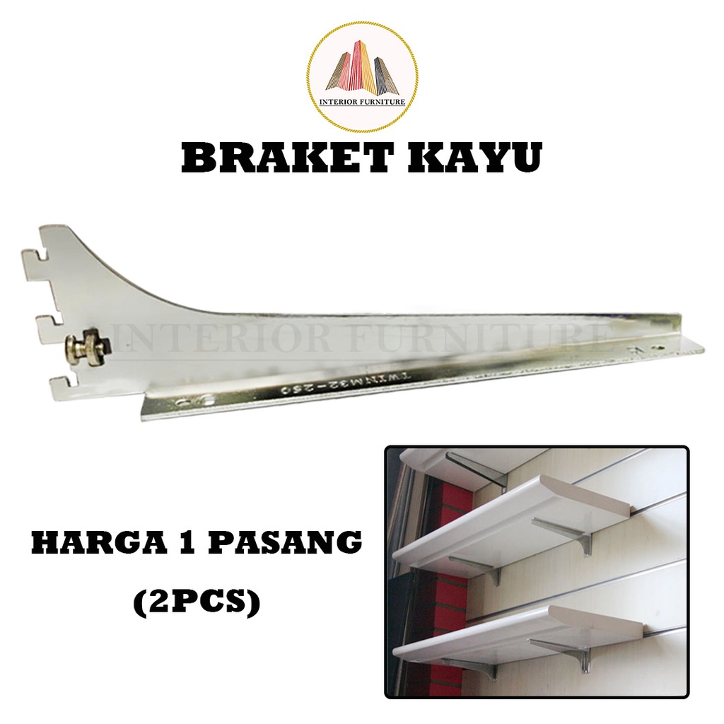 Jual Braket Ambalan Kayu Bracket Ambalan Teriplek 15 cm - 45 cm ...